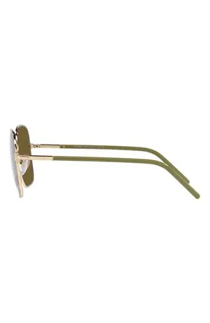 Prada 58mm Round Frame Blue Light Blocking Glasses
