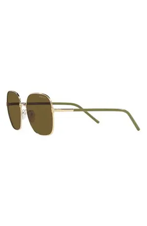 Prada 58mm Round Frame Blue Light Blocking Glasses