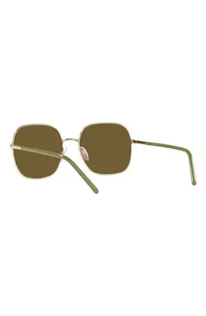 Prada 58mm Round Frame Blue Light Blocking Glasses