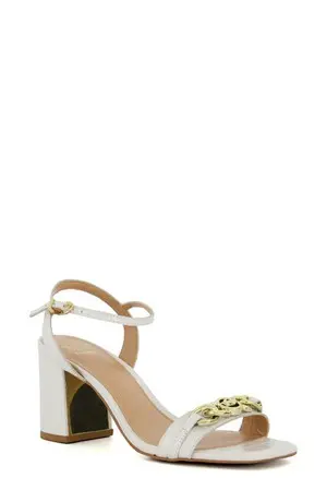 Dune London Dune London Manual Ankle Strap Sandal White