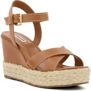 Dune London Espadrille Platform Wedge Sandal - Tan