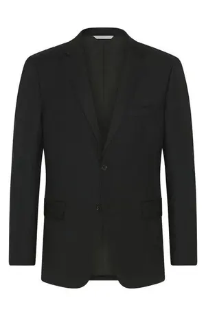 Samuelsohn Ice Super 130s Wool Suit - Black