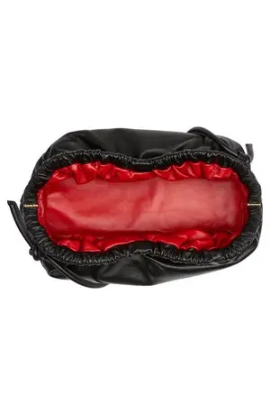 MANSUR GAVRIEL Small Cloud Clutch - Black/flamma