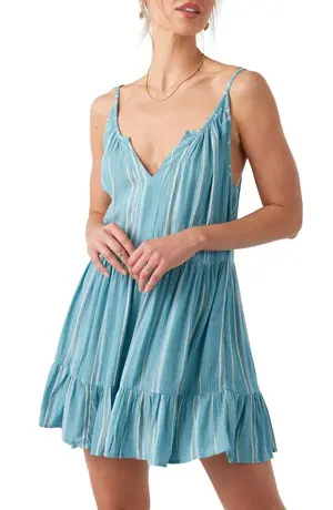 O'Neill Cheri Stripe Tiered Cover-up Dress