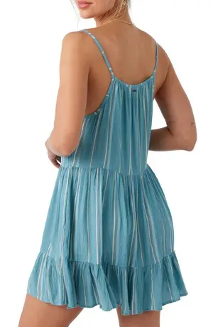 O'Neill Cheri Stripe Tiered Cover-up Dress