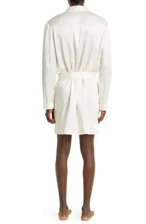 Saint Laurent Satin Robe