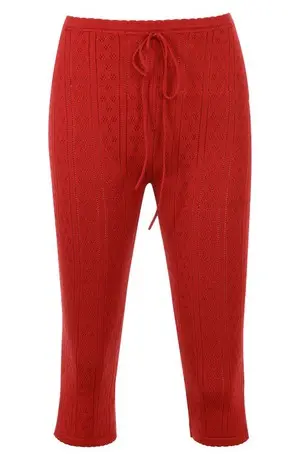 House Of Cb Abigail Pointelle Capri Pants
