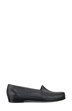SAS Simplify Nubuck Leather Loafer - Black