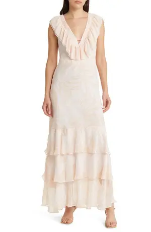 Ted Baker London Sheriil Ruffle Maxi Dress