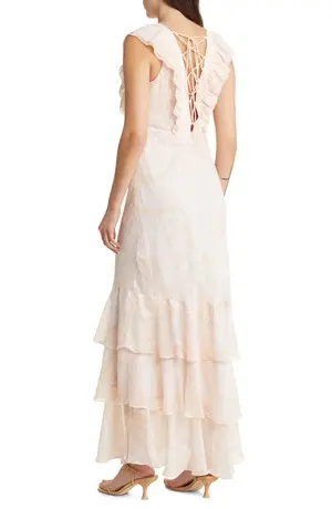 Ted Baker London Sheriil Ruffle Maxi Dress