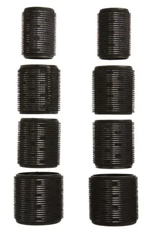 KITSCH Assorted 8-pack Ceramic Thermal Hair Rollers - Black