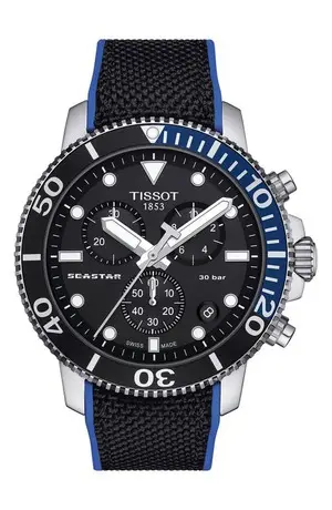 TISSOT Seastar 1000 Chronograph Bracelet Watch - Black