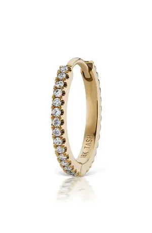 MARIA TASH Diamond Eternity Hoop Earring - Yellow Gold