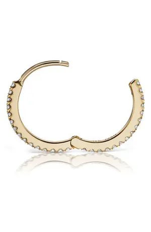 MARIA TASH Diamond Eternity Hoop Earring - Yellow Gold