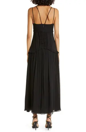 JASON WU Layered Silk Maxi Slip Dress