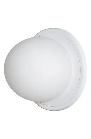 RENWIL Round Wall Sconces - Raquel White