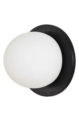 RENWIL Round Wall Sconces - Sybil Matte Black