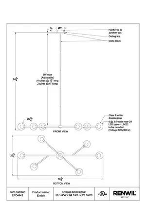 RENWIL Endah Ceiling Light Fixture