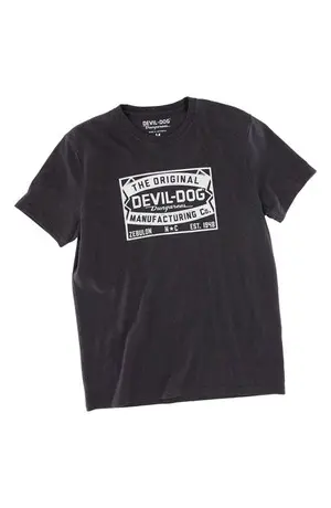 DEVIL-DOG DUNGAREES Patch Graphic T-shirt