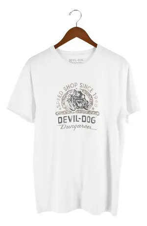 DEVIL-DOG DUNGAREES Speed Shop Graphic T-shirt
