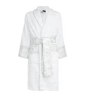 Versace Baroque Bathrobe - White