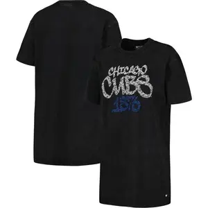 THE WILD COLLECTIVE Chicago Cubs T-shirt Dress - Black