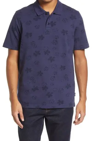 Ted Baker London Tyssen Jacquard Floral Polo Shirt