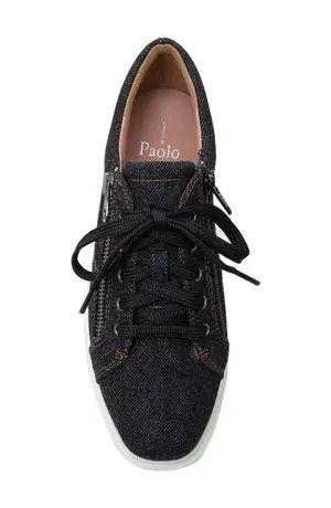 Linea Paolo Kalula Denim Platform Sneakers - Black Denim