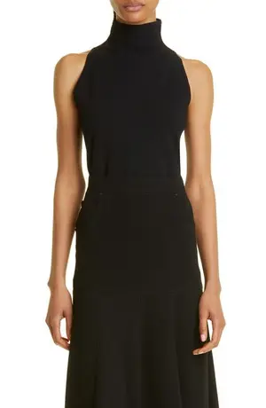 Max Mara Sleeveless Funnel Neck Sweater