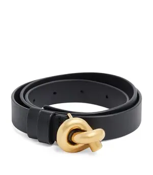 Bottega Veneta Knot Belt - Black