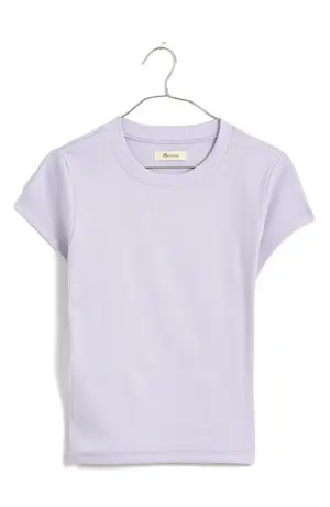 Madewell Supima® Cotton Rib T-shirt Faded Violet