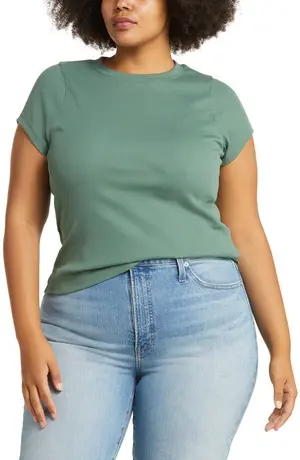 Madewell Supima® Cotton Rib T-shirt Simply Sage