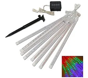 LUMABASE Solar Powered Meteor Lights With 8 Lig Ht Tubes - One-color