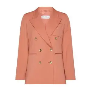 Max Mara Reale Cross-button Blazer - Salmone