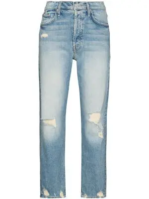 MOTHER The Tomcat Destroyed Jeans - Blue