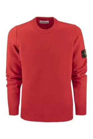 Stone Island Wool-blend Crew-neck Knitwear - Red