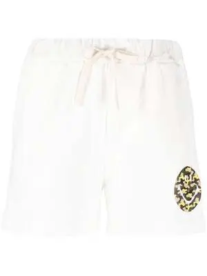 Joshua's Joshua Sanders Camouflage Logo Cotton Shorts - White