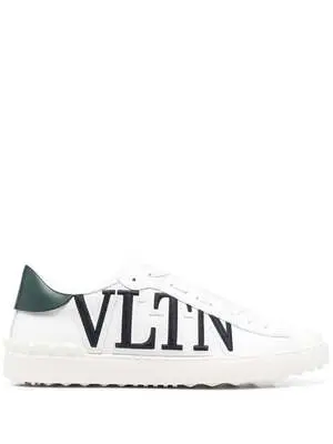 Valentino Garavani Open Vltn Leather Sneakers - Green