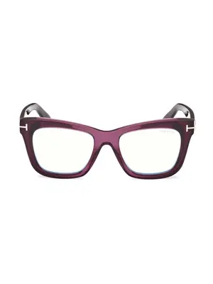 TOM FORD Raven 52mm Blue Block Glasses