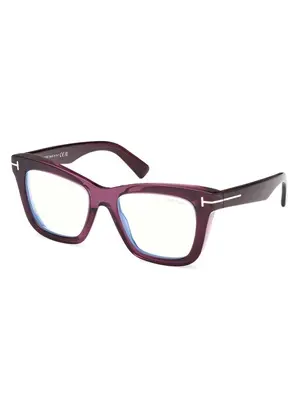 TOM FORD Raven 52mm Blue Block Glasses