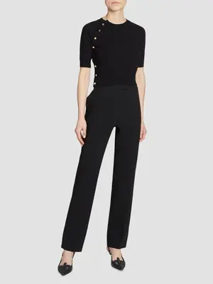 Altuzarra Mini Minimoto Knit Crop Sweater - Black