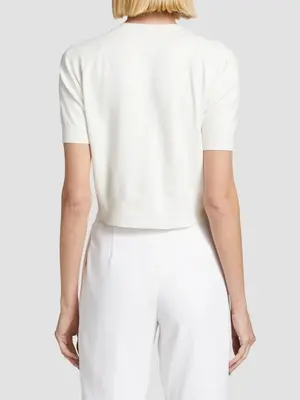 Altuzarra Mini Minimoto Knit Crop Sweater - Black