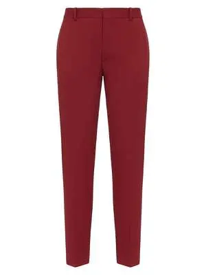 Alexander McQueen Men's Cigarette Wool Dress Pants - Garnet  - Garnet