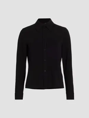 NILI LOTAN Celestine Button-front Blouse - Black