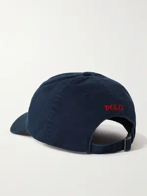 Polo Ralph Lauren Logo-embroidered Cotton-twill Baseball Cap - Blue