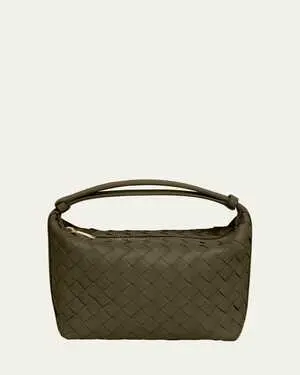 Bottega Veneta Mini Wallace Top Handle Bag - Kaki
