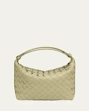 Bottega Veneta Mini Wallace Top Handle Bag - Travertine
