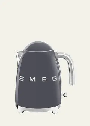 SMEG Retro Electric Kettle, Polished White Gray