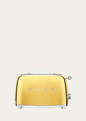 SMEG Retro 2-Slice Toaster, Gold - Gold 1