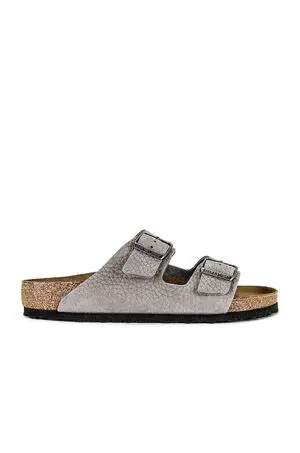 Silver Tone Sandals For Men